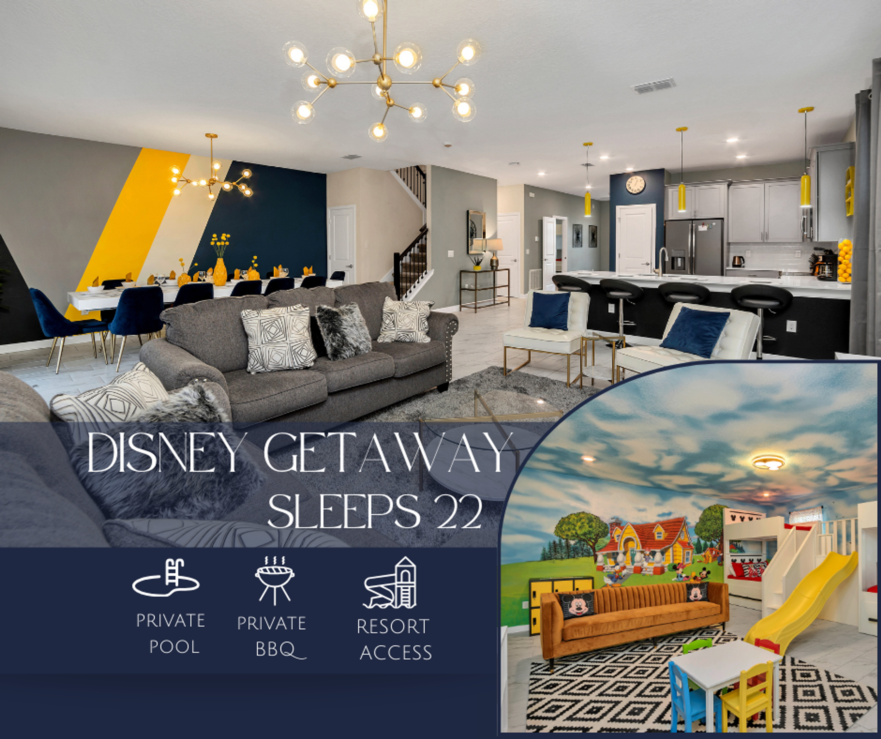 Magical Family Home 8min-disneyworld Pool/spa Sleeps 22 Stl103 - Kissimmee, FL