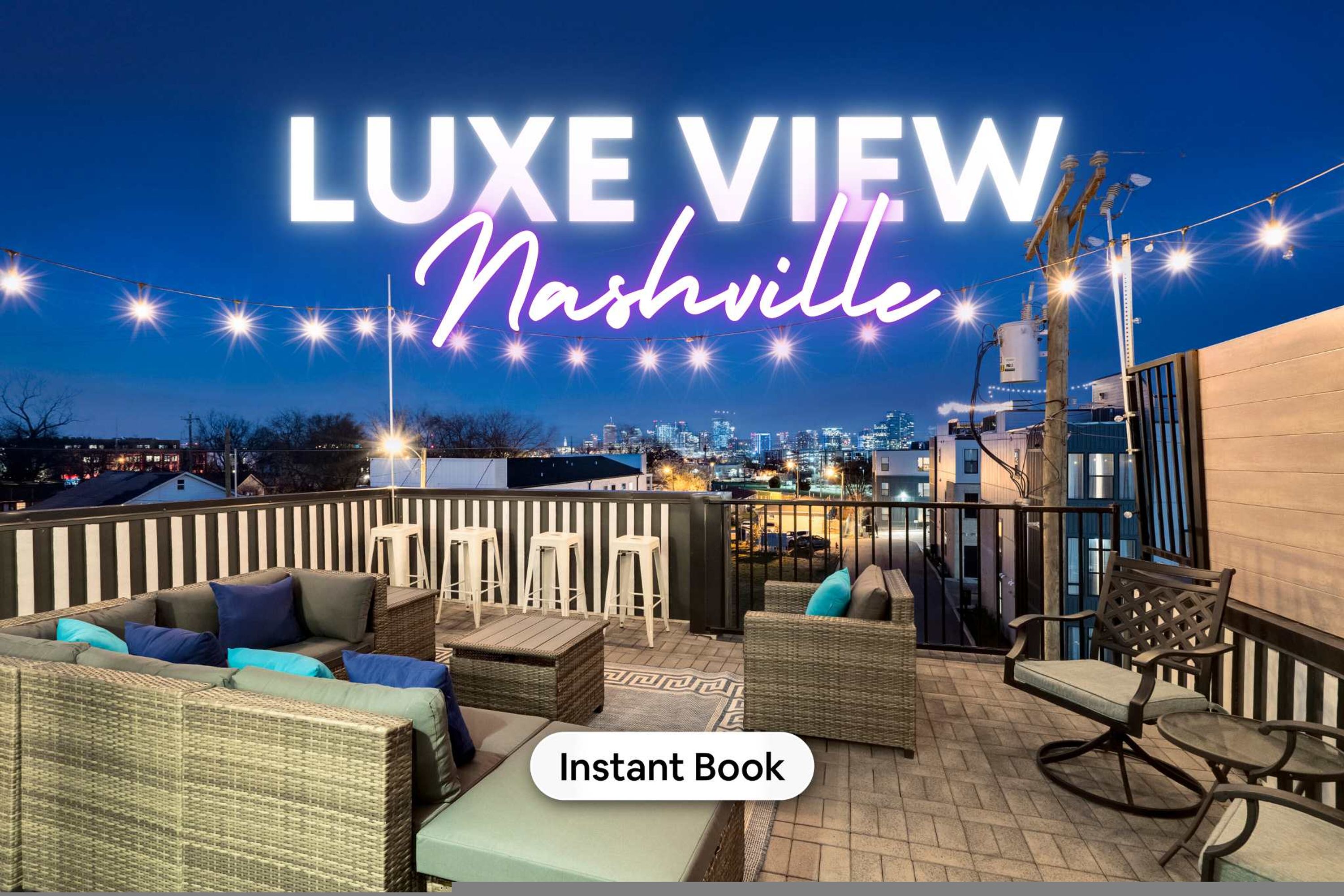 Luxury Townhome With Rooftop Deck Skyline Views - Nashville, TN